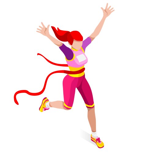Running man symbol sport and competition concept Vector Image