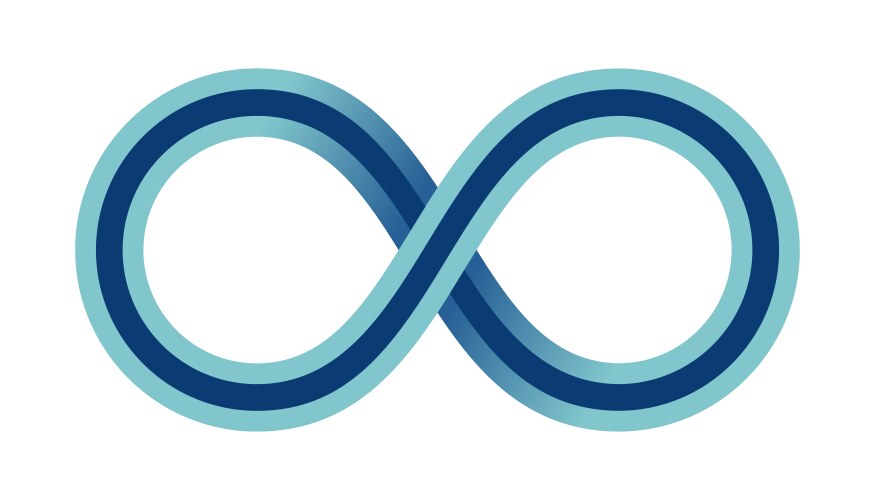 Abstract infinity sign loop mathematical Vector Image
