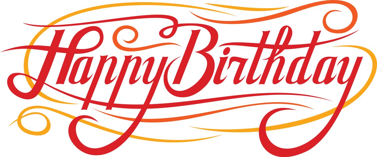 Happy Birthday Lettering Vector Images (over 66,000)