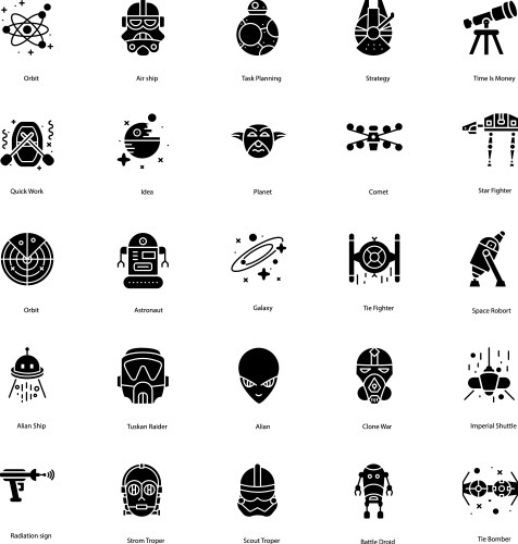 Starwars Vector Images (over 100)
