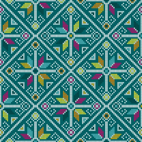Filipino traditional yakan pattern Royalty Free Vector Image