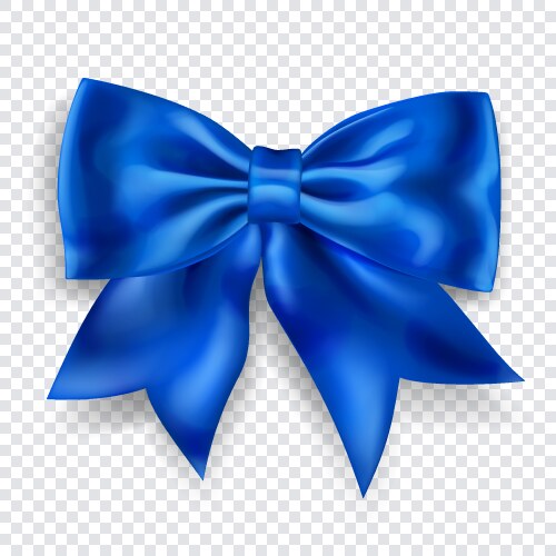 Big blue bow Royalty Free Vector Image - VectorStock