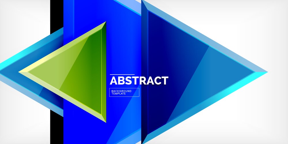 Triangle glass shapes geometric abstract Vector Image