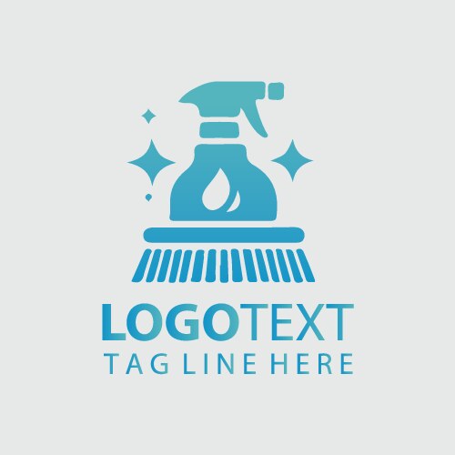 Cleaning logo Royalty Free Vector Image - VectorStock