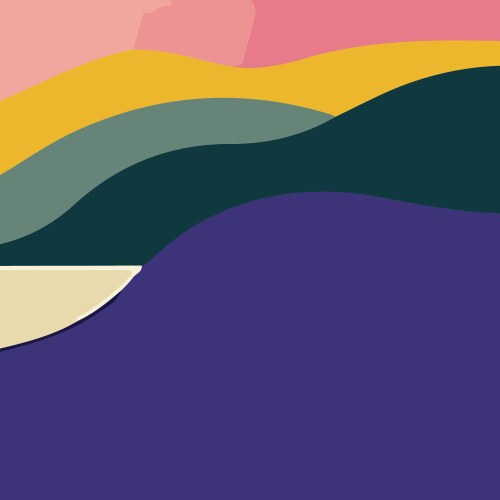 Colorful abstract hills Royalty Free Vector Image
