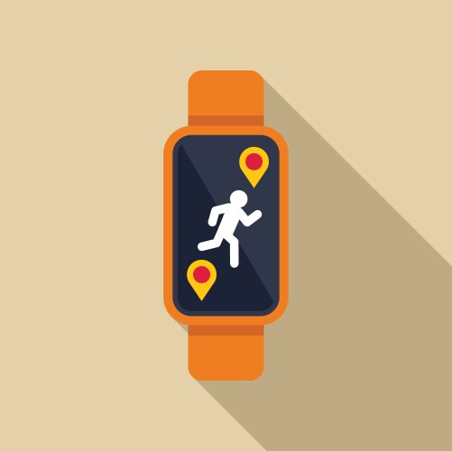 Running app icon showing jogging activity tracker Vector Image