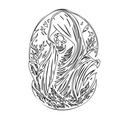 Grim reaper outline Vector Images & Graphics for Commercial Use ...