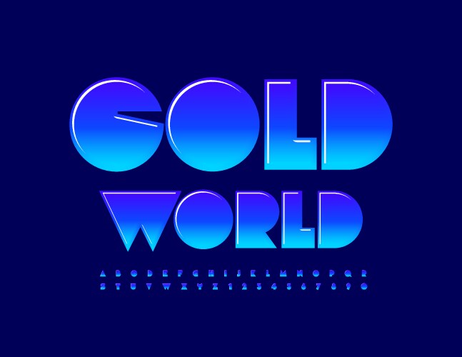 Rainy font design modern alphabet letters Vector Image