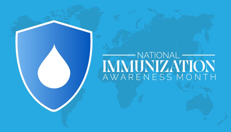 National immunization awareness month Royalty Free Vector