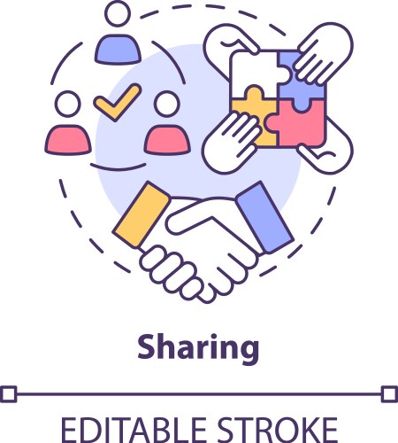 Cartoon two men or businessmen sharing Royalty Free Vector