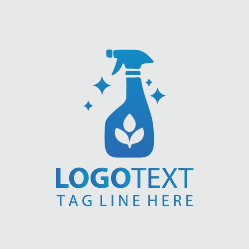 Cleaner logo Royalty Free Vector Image - VectorStock