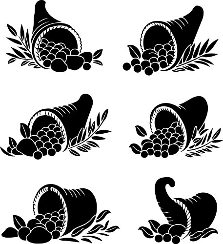 Cornucopia Clipart Black And White 39 Abundance Clipart Graphics