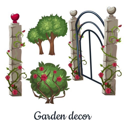 Garden gate Royalty Free Vector Image - VectorStock