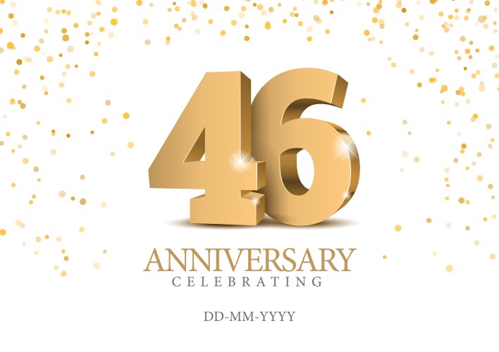 40th anniversary number with elegant Royalty Free Vector