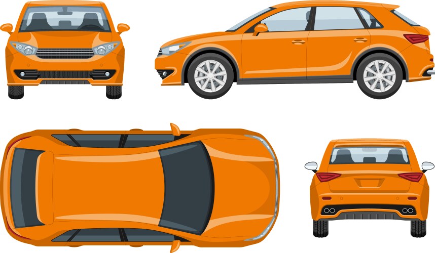 Car Side View Top Vector Images (over 1,800)