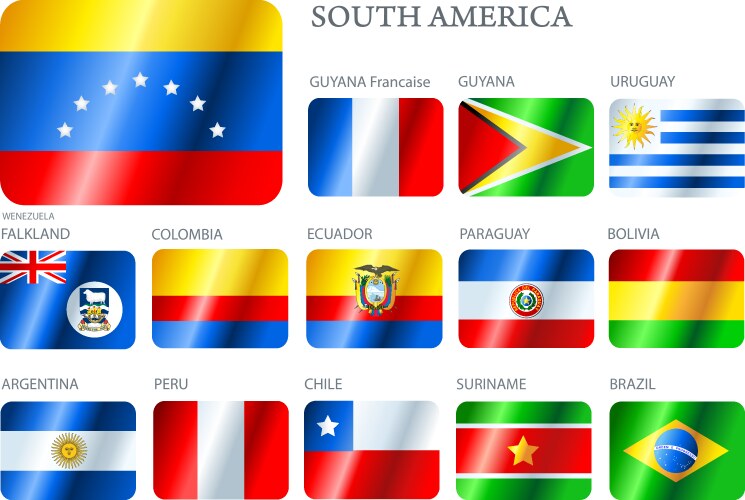 South America Flags Vector Images (over 22,000)
