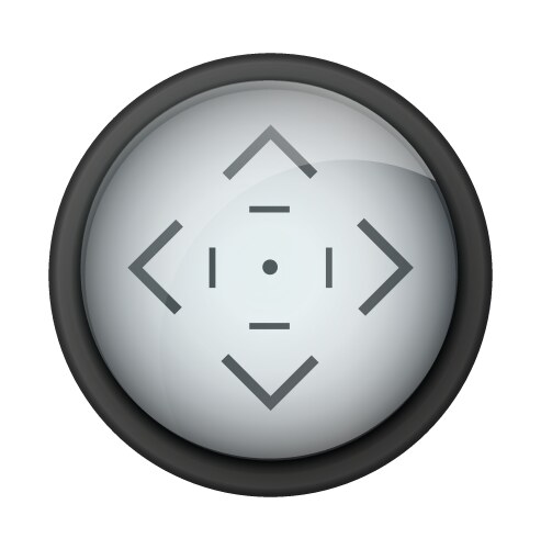 Realistic sniper sight scope Royalty Free Vector Image