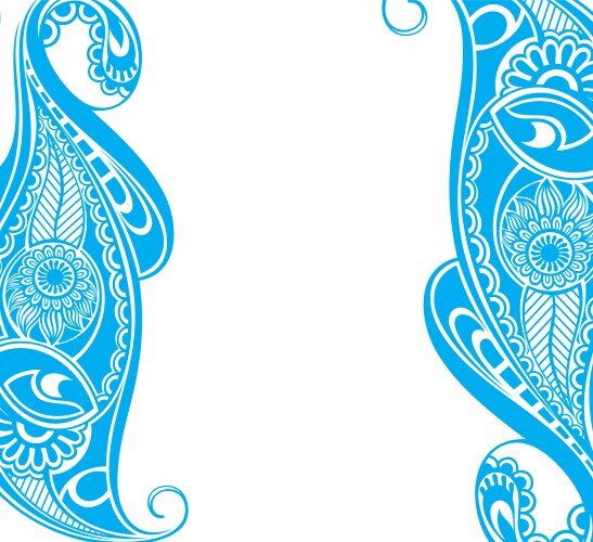 Blue Paisley Vector Images (over 3,700)