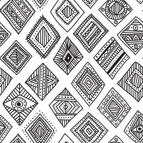 Blue and white flower seamless pattern Royalty Free Vector