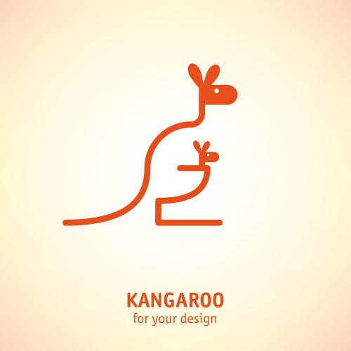 Kangaroo icon Royalty Free Vector Image - VectorStock