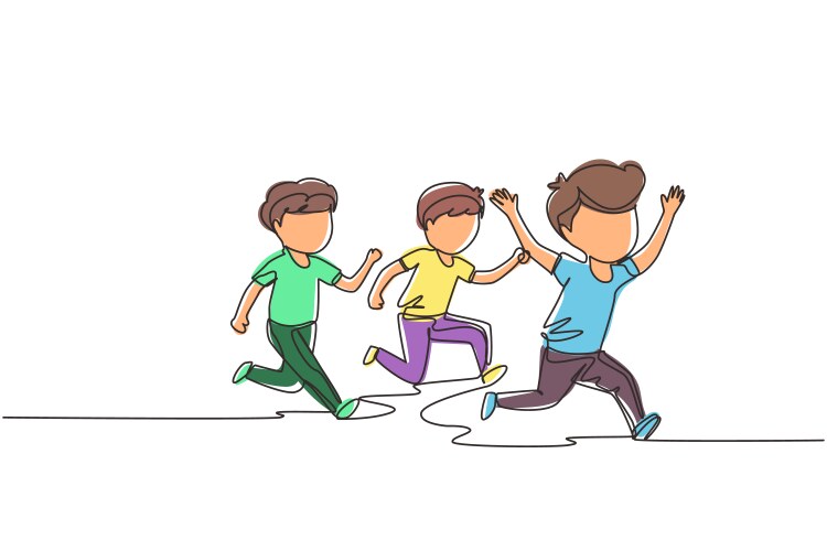 Children Playing Line Drawing Vector Images (over 8,900)