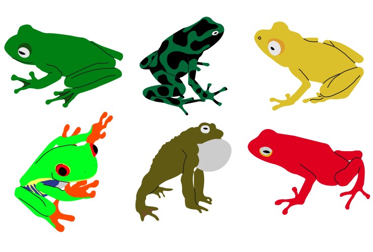 Frogs Jumped in the River Vector Images (over 180)