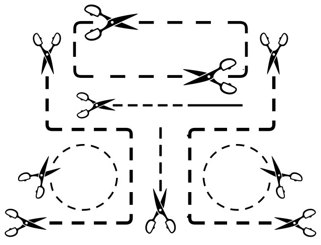 Scissors Dotted Line Vector Images (over 2,700)