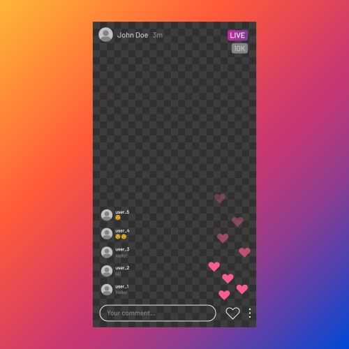 Instagram Live Vector Images (over 840)