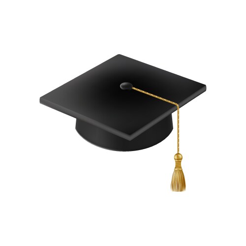 Graduation Cap Realistic Vector Images (over 860)