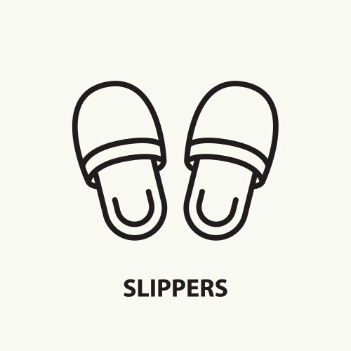 Home slippers icon cartoon style Royalty Free Vector Image