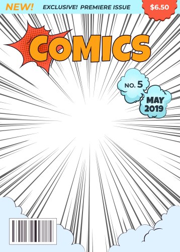 Editable Comic Book Cover Vector Images (over 280)