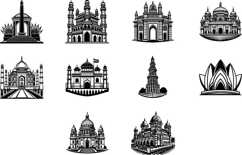Indian Monuments Vector Images (over 6,100)