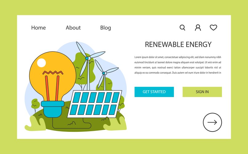 Climate change web banner or landing page Vector Image