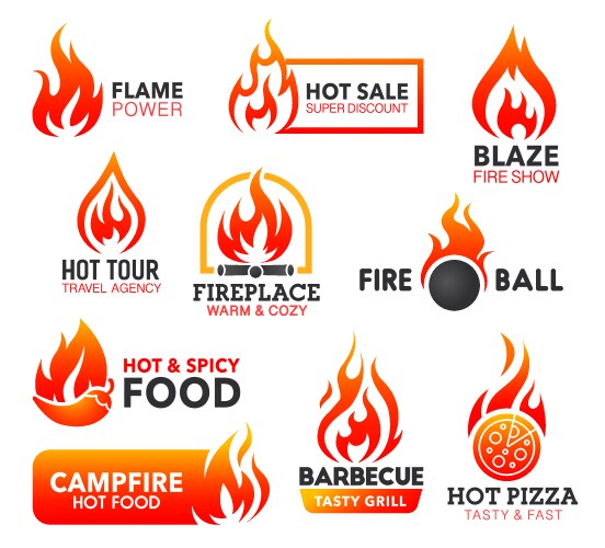 Fire campfire glowing ignition icon Royalty Free Vector