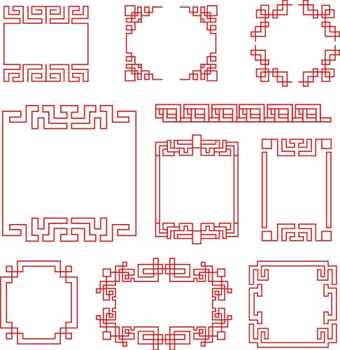 Chinese New Year Frame Vector Images (over 12,000)