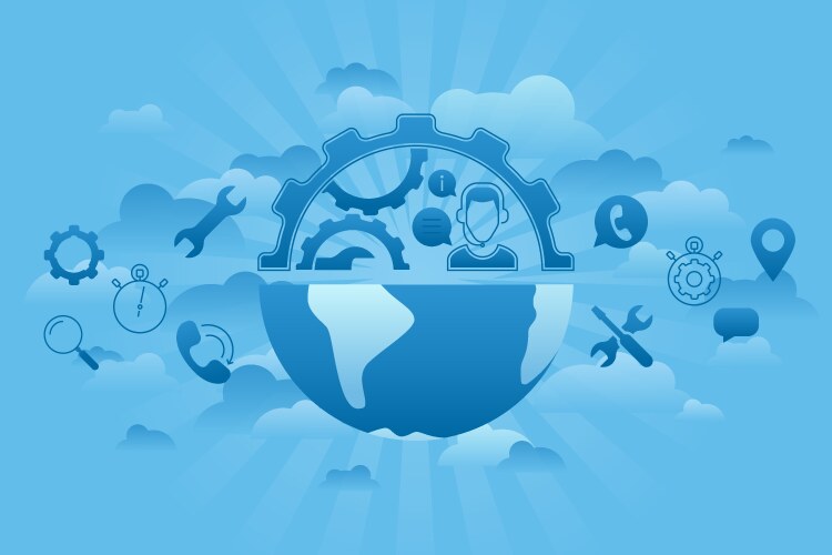 Global business Royalty Free Vector Image - VectorStock