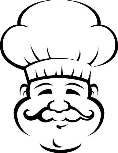 Cook chef restaurant logo Royalty Free Vector Image
