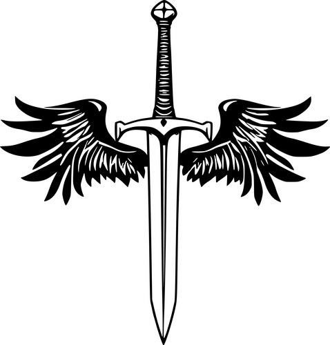 angelic sword design