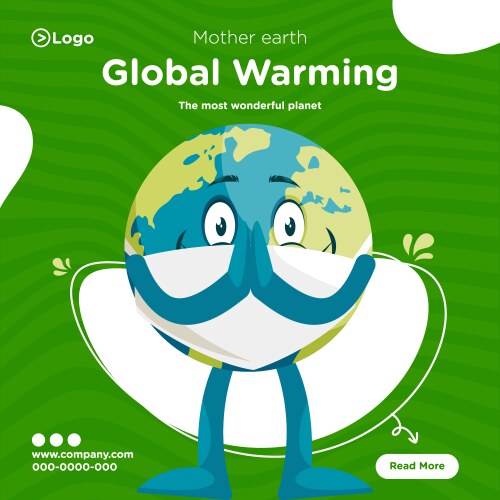 Global warming infographics Royalty Free Vector Image