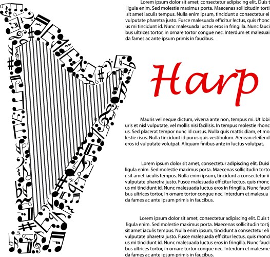 Musical notation notes music symbols and signs Vector Image