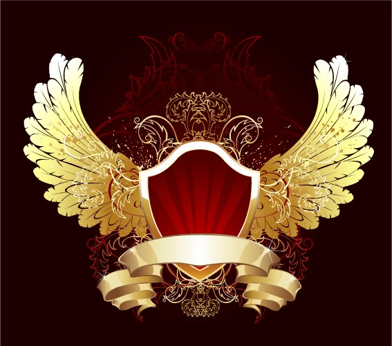 Free Golden Wings Shield Vector Images (57)