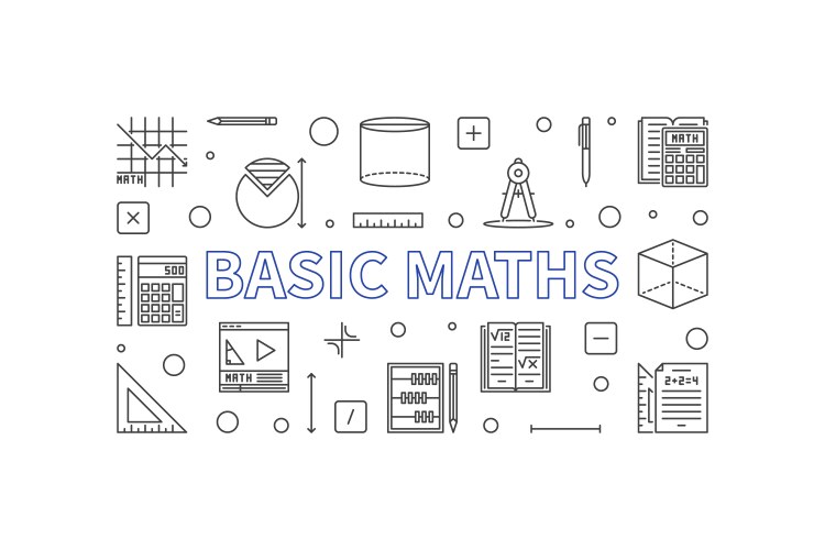 Math icon set Royalty Free Vector Image - VectorStock