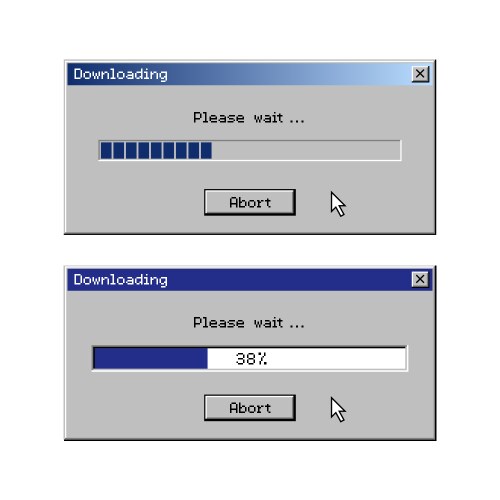 Retro Computer Window Old User Interface Warning Vector Image