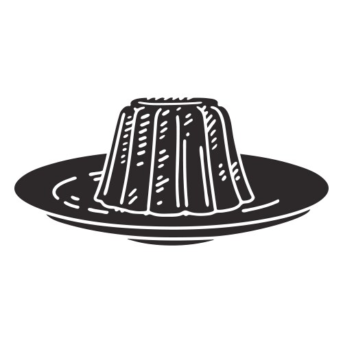 Jelly isolated on white Royalty Free Vector Image