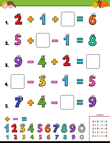 Math workbook Vector Images & Graphics for Commercial Use | VectorStock
