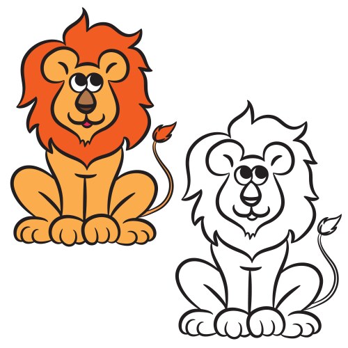 Japanese foo lion Royalty Free Vector Image - VectorStock