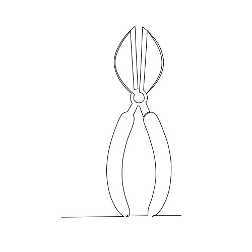 Simple drawing of pliers design tools Royalty Free Vector