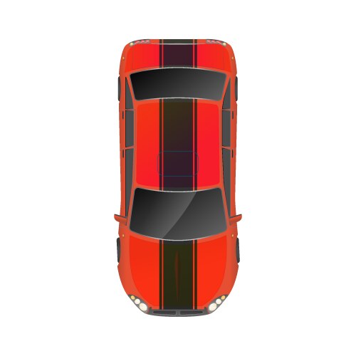 Wrecker light truck top view flat icon Royalty Free Vector