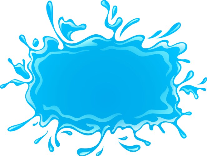 Water splash Royalty Free Vector Image - VectorStock