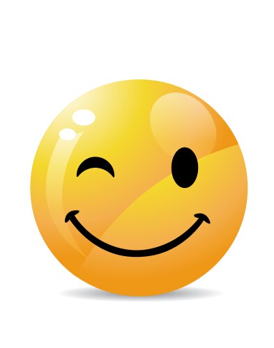 Hiding smile emoticon Royalty Free Vector Image